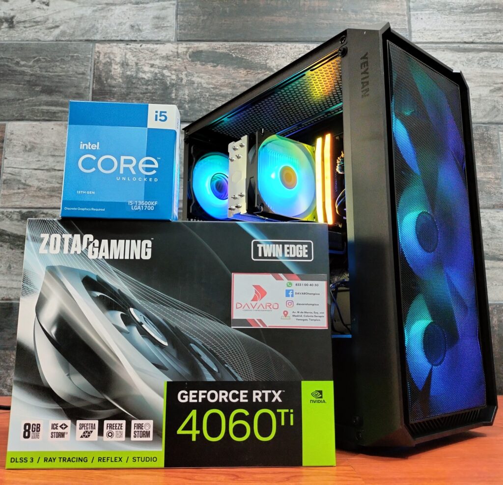 Barbarian DELUXE PCMR – INTEL CORE i5 13600KF & RTX 4060TI 8GB – DAVARO